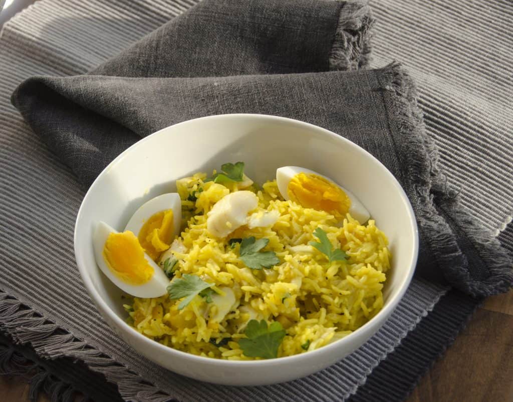 simple smoked haddock kedgeree - Lost in Food