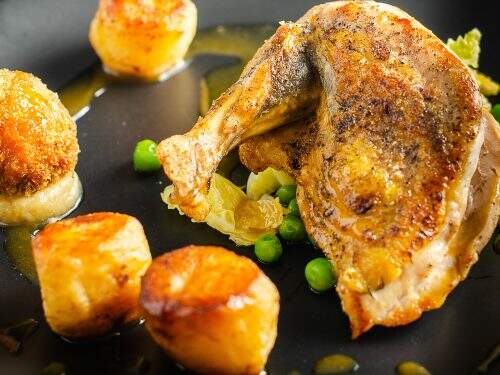 Guinea Fowl Supreme with Rich Chicken Jus - Lost in Food