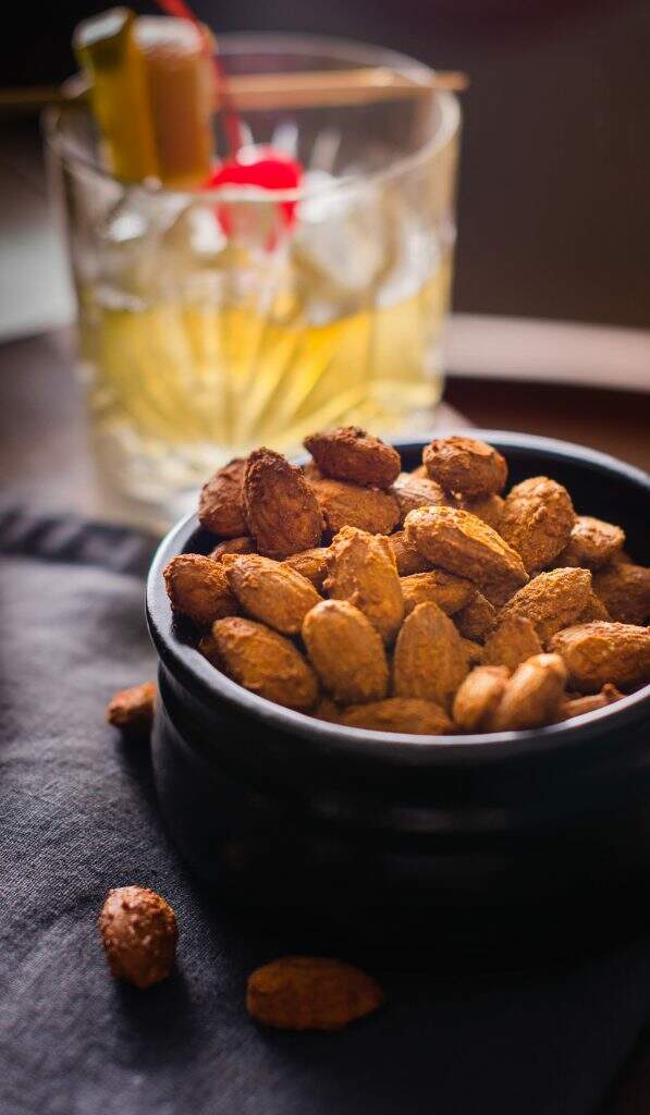 Spiced Roasted Almonds - Lost in Food