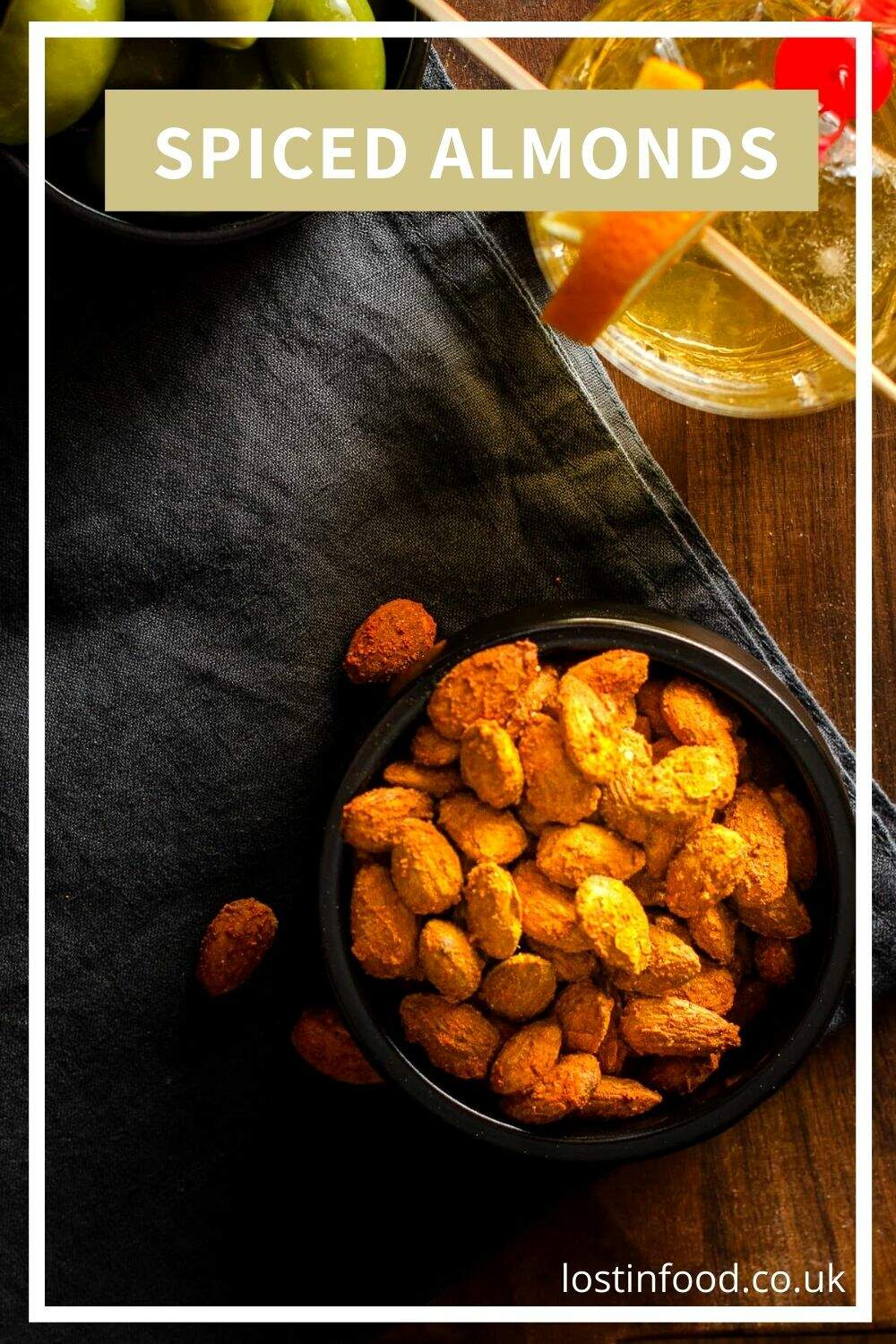 Spiced Roasted Almonds - Lost in Food