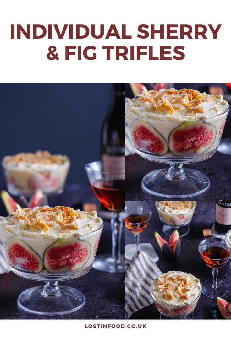 individual trifles with sherry, figs & vanilla - Lost in Food