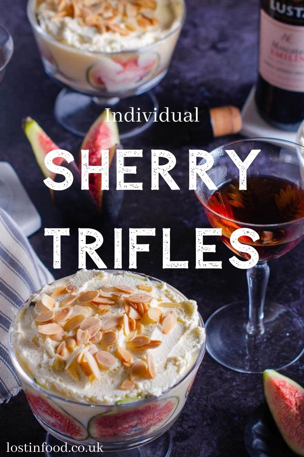 individual trifles with sherry, figs & vanilla - Lost in Food