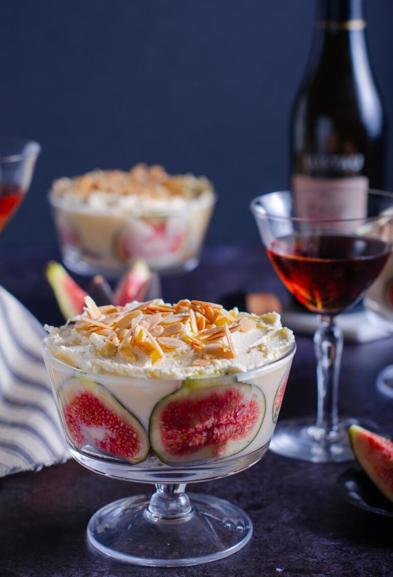 individual trifles with sherry, figs & vanilla - Lost in Food