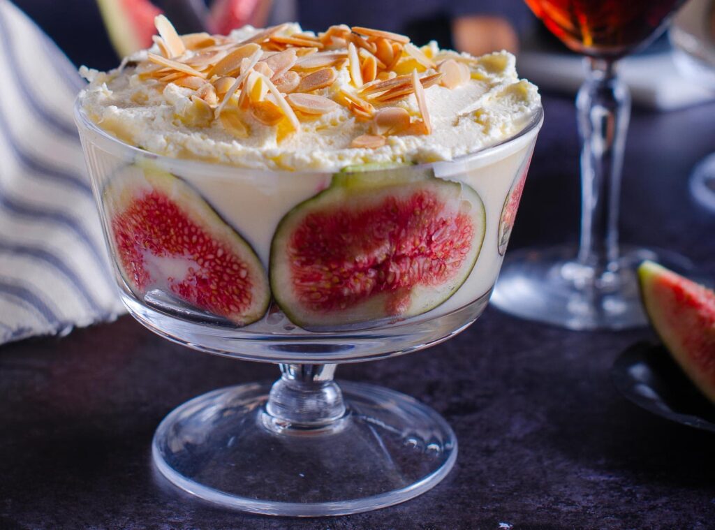 individual trifles with sherry, figs & vanilla - Lost in Food