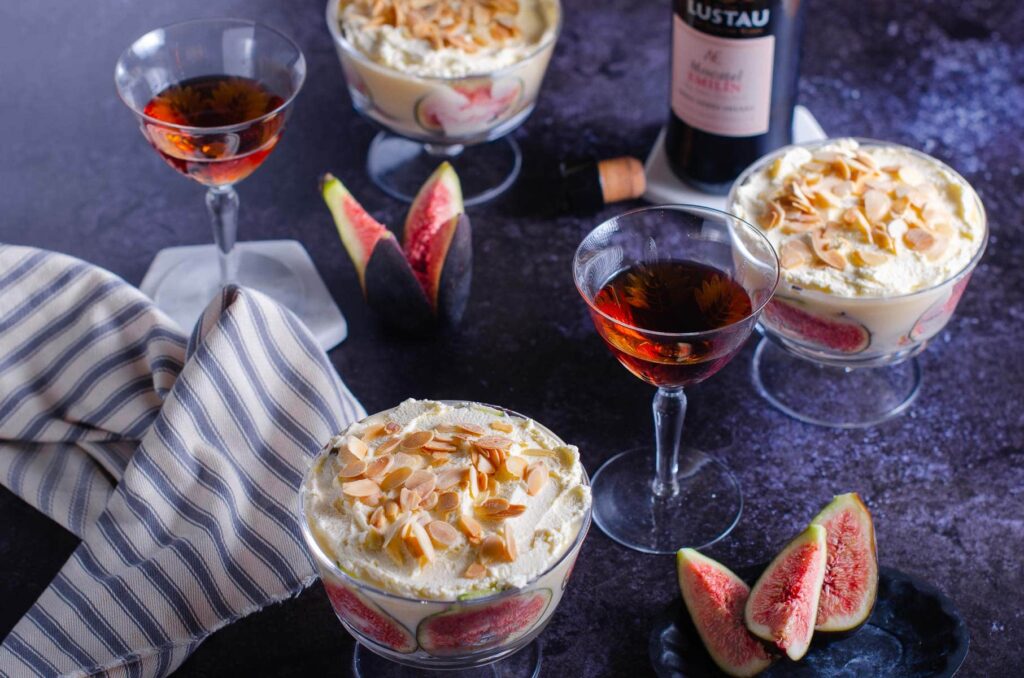 individual trifles with sherry, figs & vanilla - Lost in Food