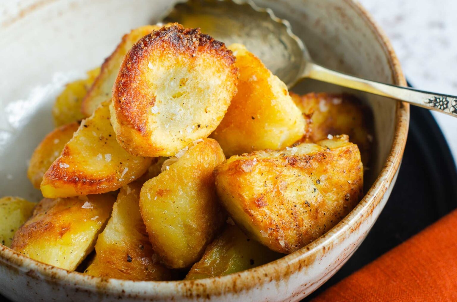 Best Crispy Roast Potatoes - Lost in Food