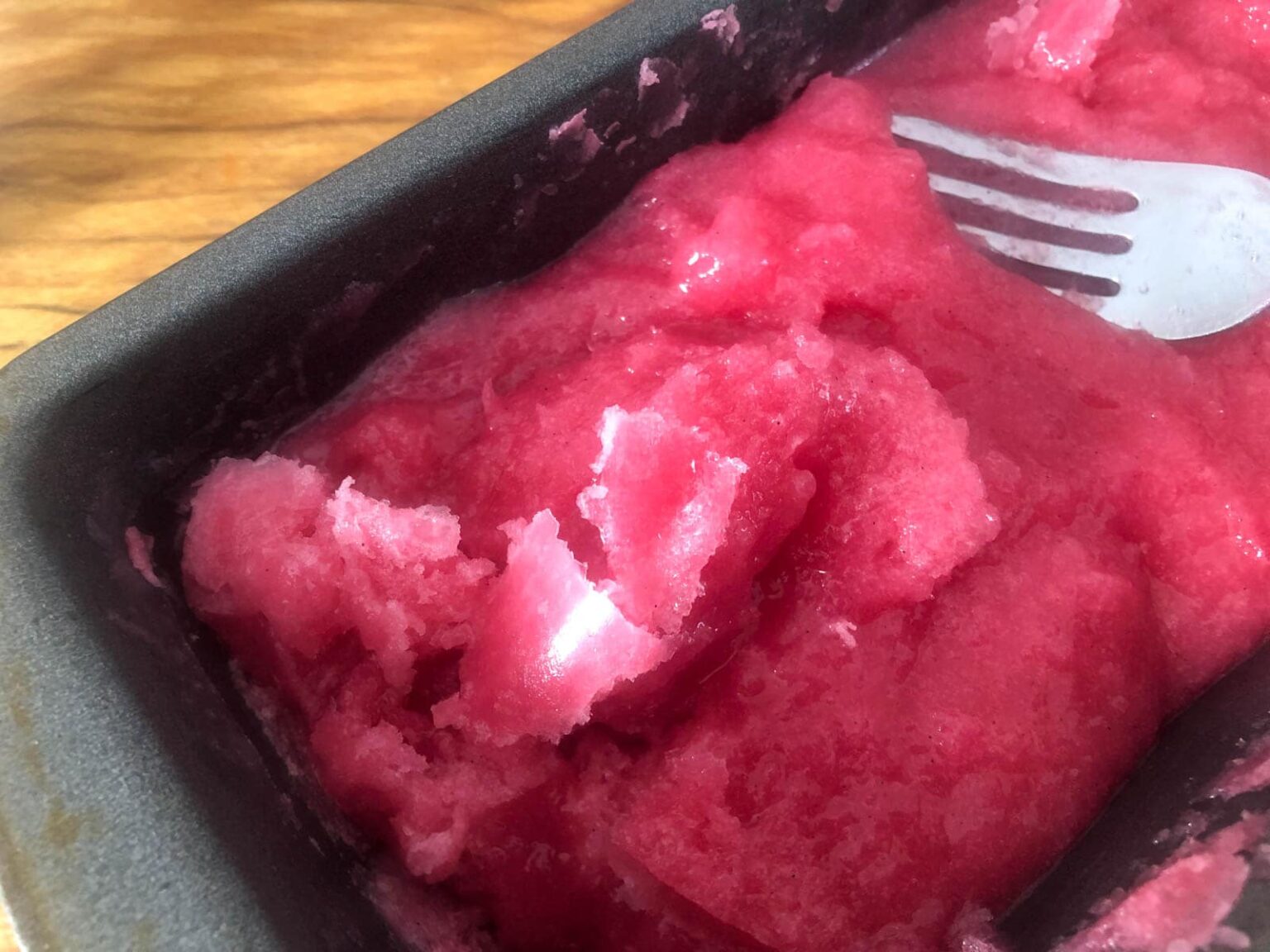 Rhubarb Sorbet with Vanilla (by Hand) - Lost in Food