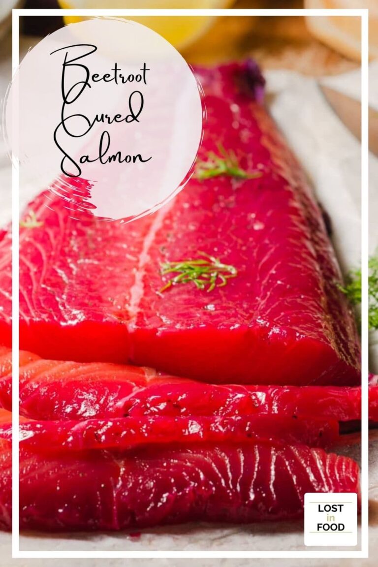 Beetroot Cured Salmon - Lost in Food