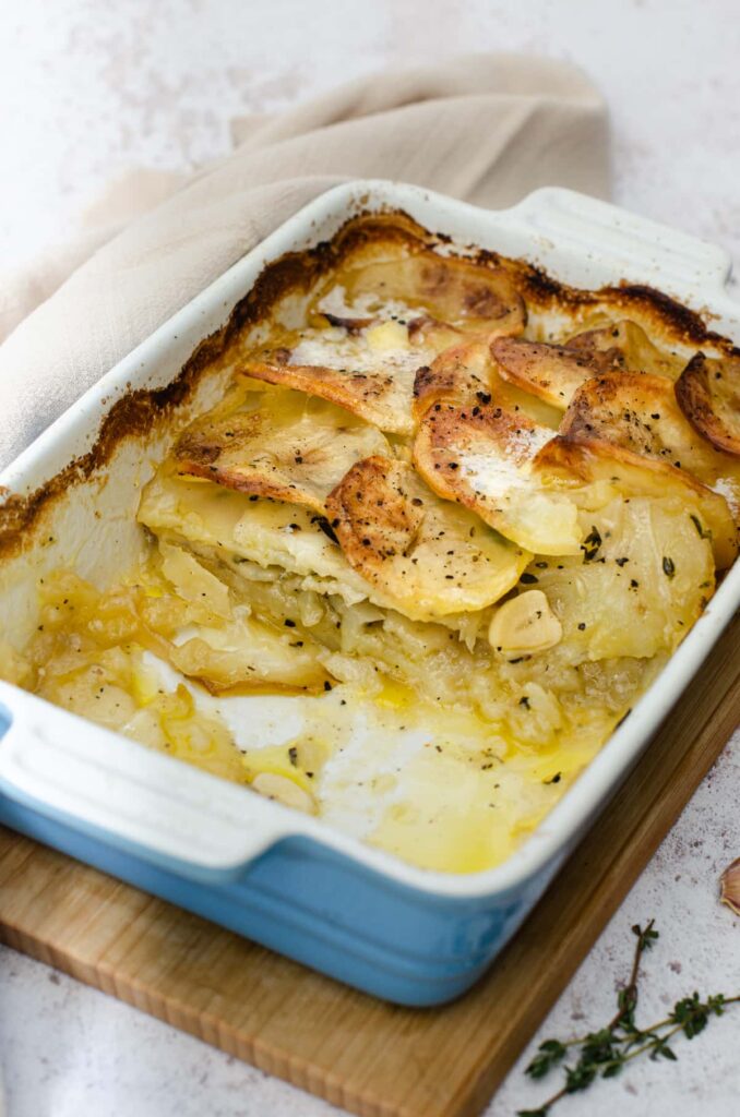 Easy Boulangère Potatoes - Lost in Food
