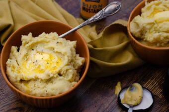 easy mustard mash potatoes - Lost in Food