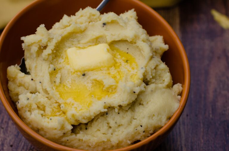 easy mustard mash potatoes - Lost in Food