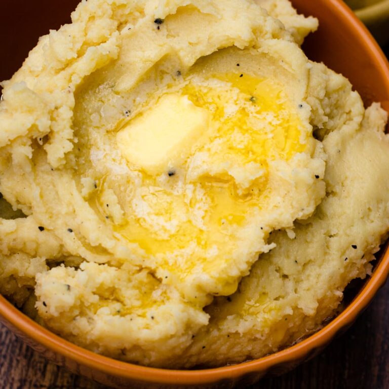 easy mustard mash potatoes - Lost in Food