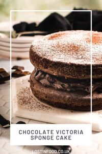 Chocolate Victoria Sponge Cake - Lost in Food