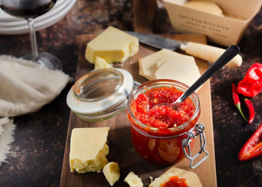 Spicy Sweet Chilli Jam - Lost in Food