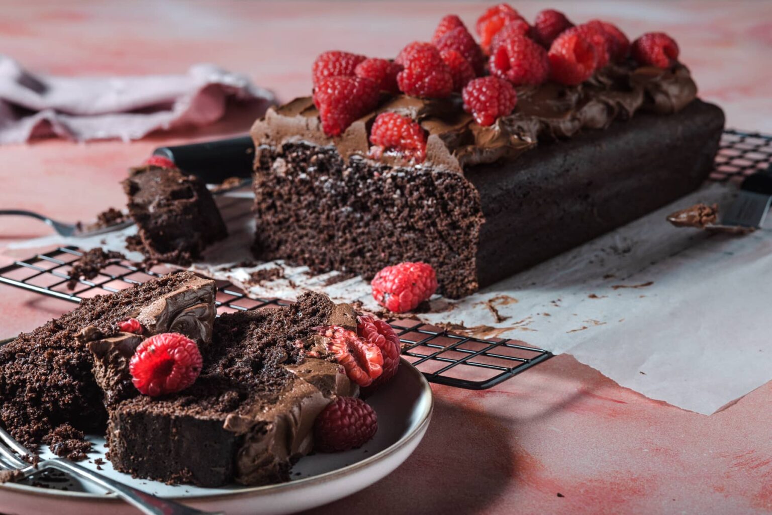 Easy Chocolate Loaf Cake - Lost in Food