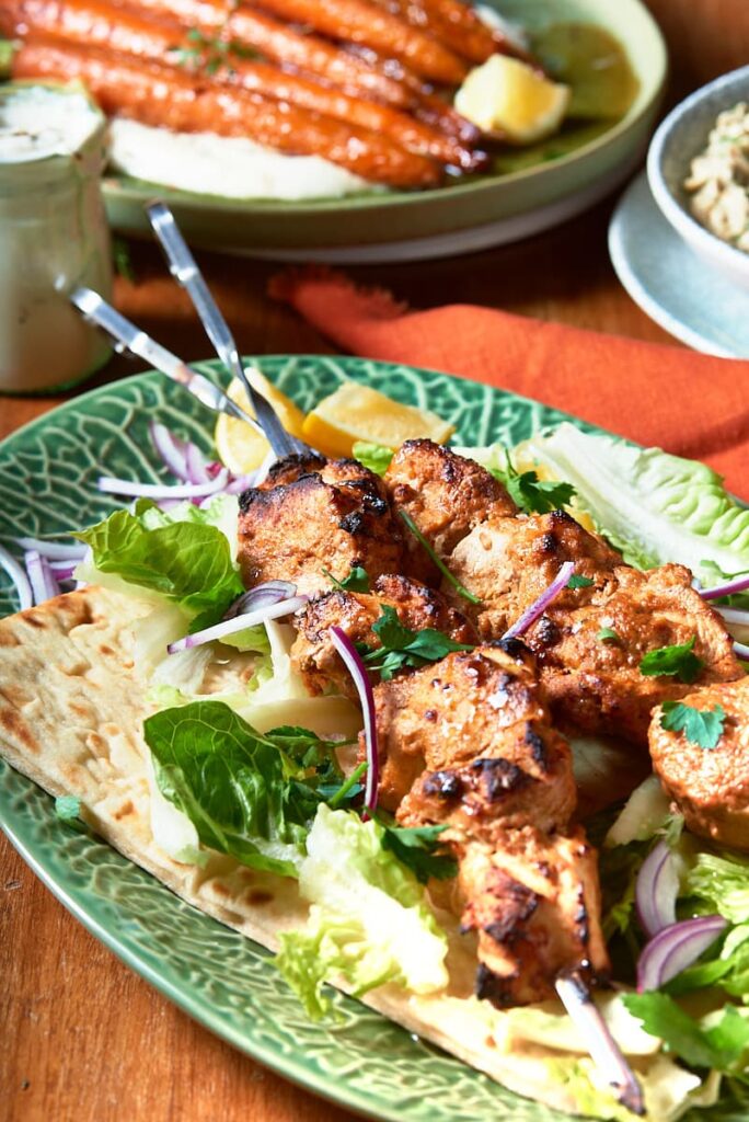 Easy Chicken Shawarma Kebab - Lost in Food