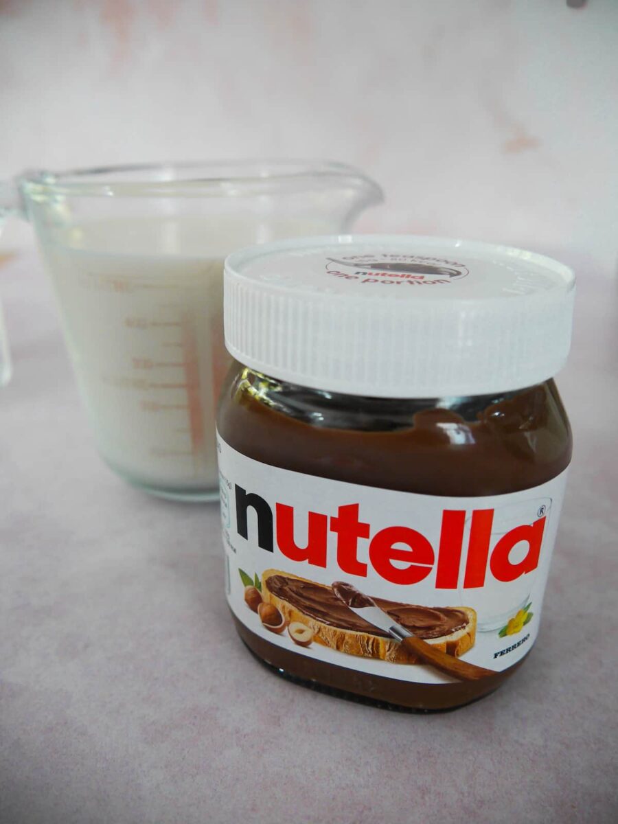 2 Ingredient Nutella Hot Chocolate - Lost in Food