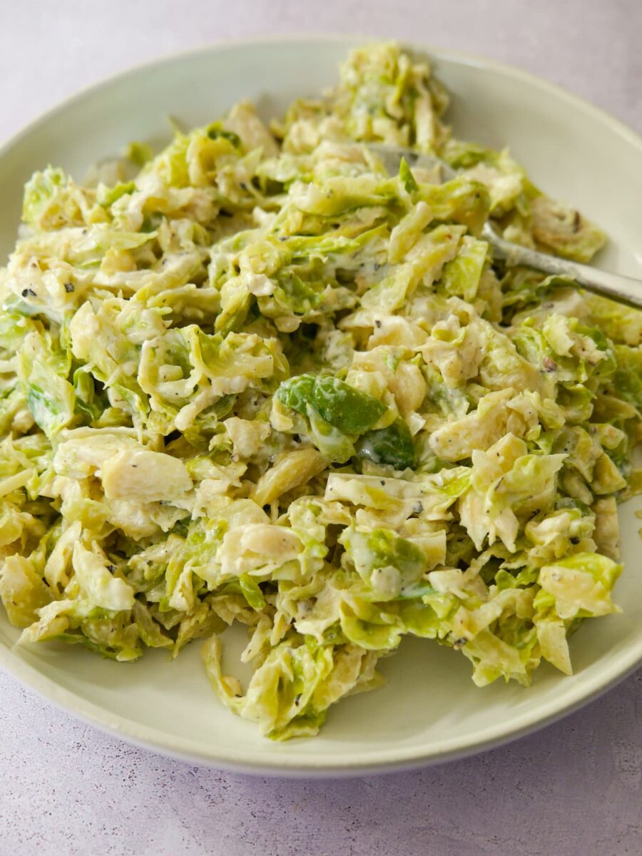 Creamed Brussels Sprouts - Lost in Food