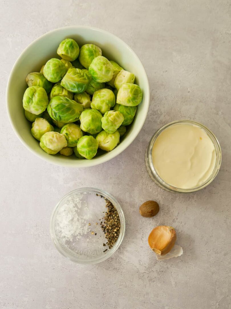 Creamed Brussels Sprouts - Lost in Food