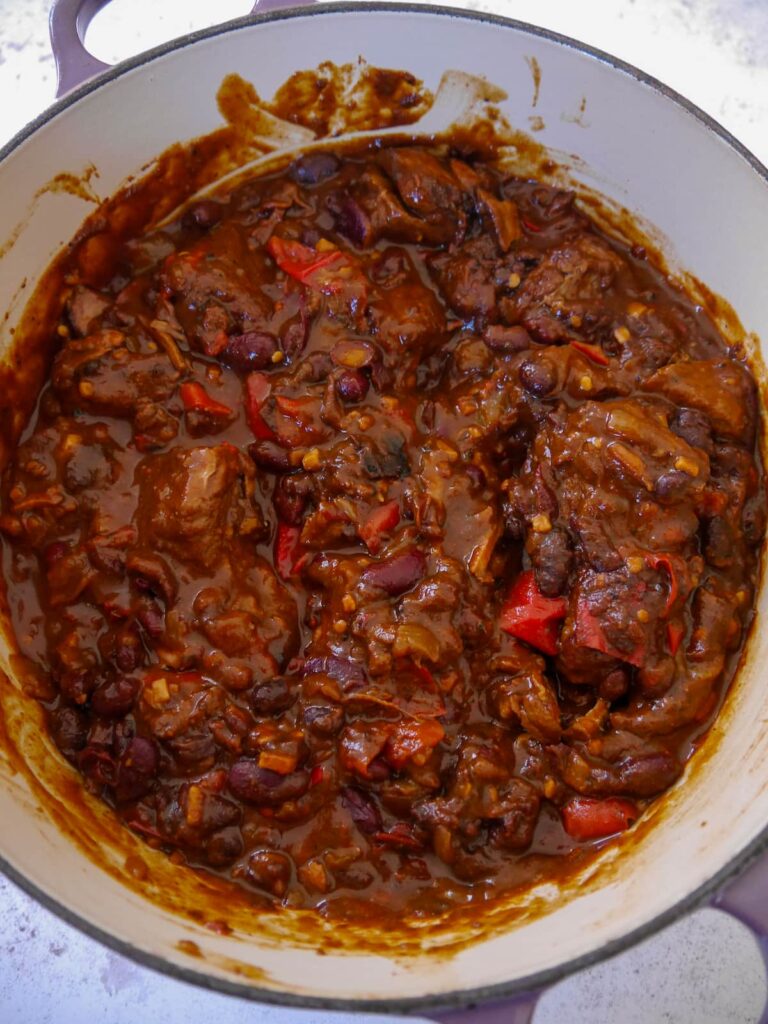 Slow Cooked Chunky Beef Chilli
