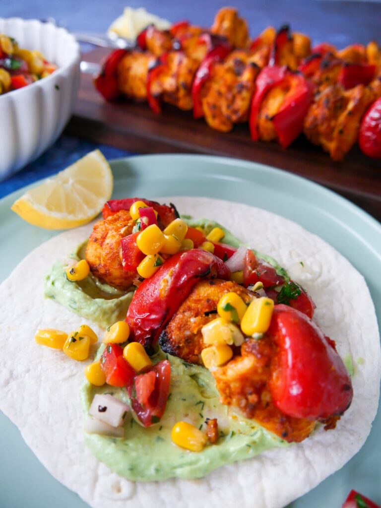 Lemon & Paprika Chicken Kebabs - Lost in Food