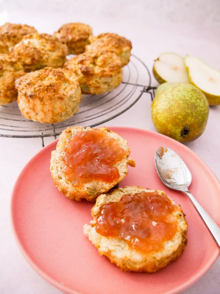 Pear & Ginger Scones - Lost in Food