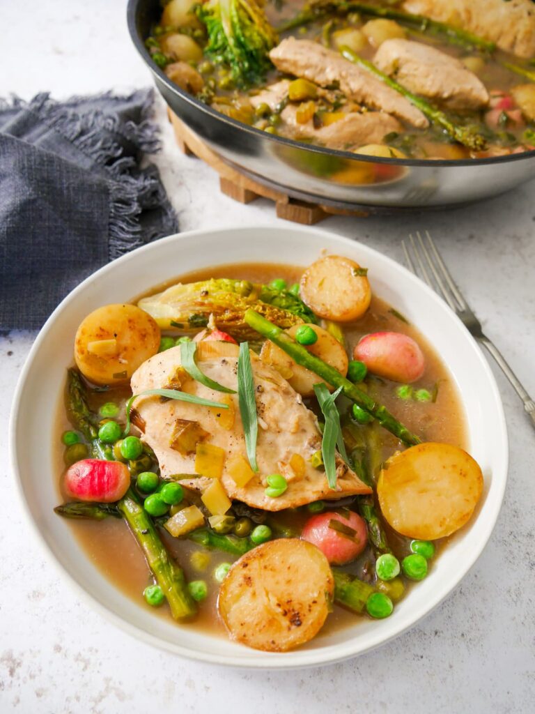 One Pot Spring Chicken - Lost in Food