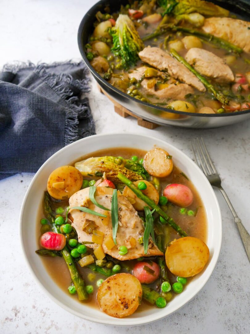One Pot Spring Chicken - Lost in Food
