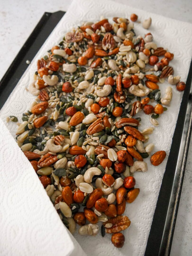 Roasted Salt & Vinegar Nuts - Lost in Food