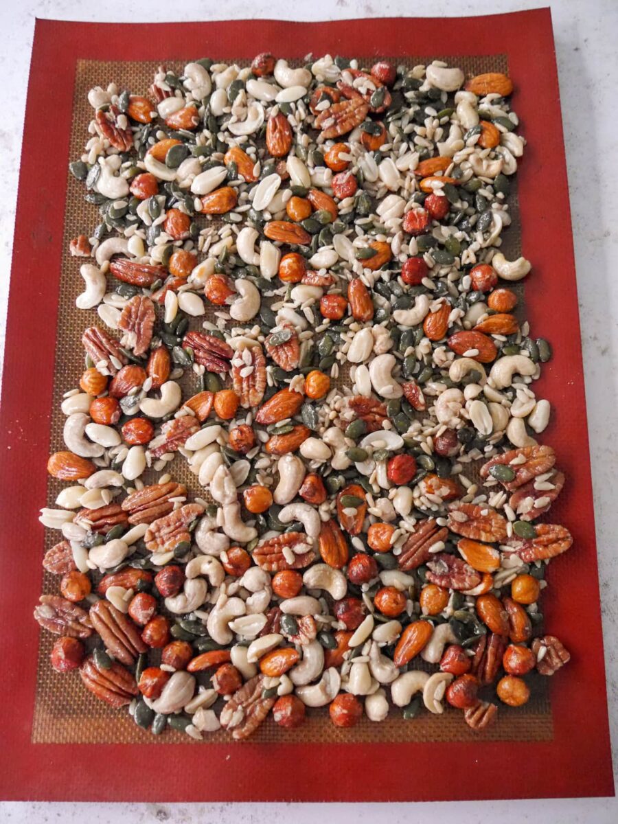 Roasted Salt & Vinegar Nuts - Lost in Food