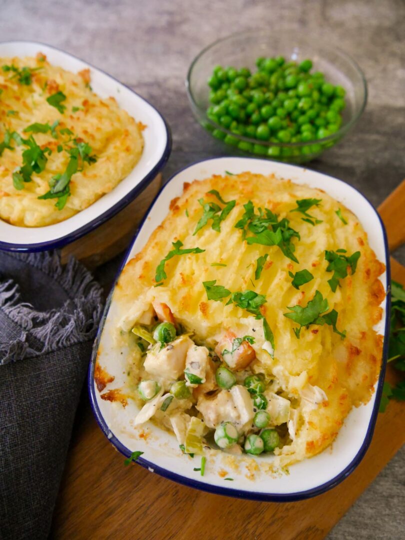 Easy Fish Pie with Potato Topping - Lost in Food