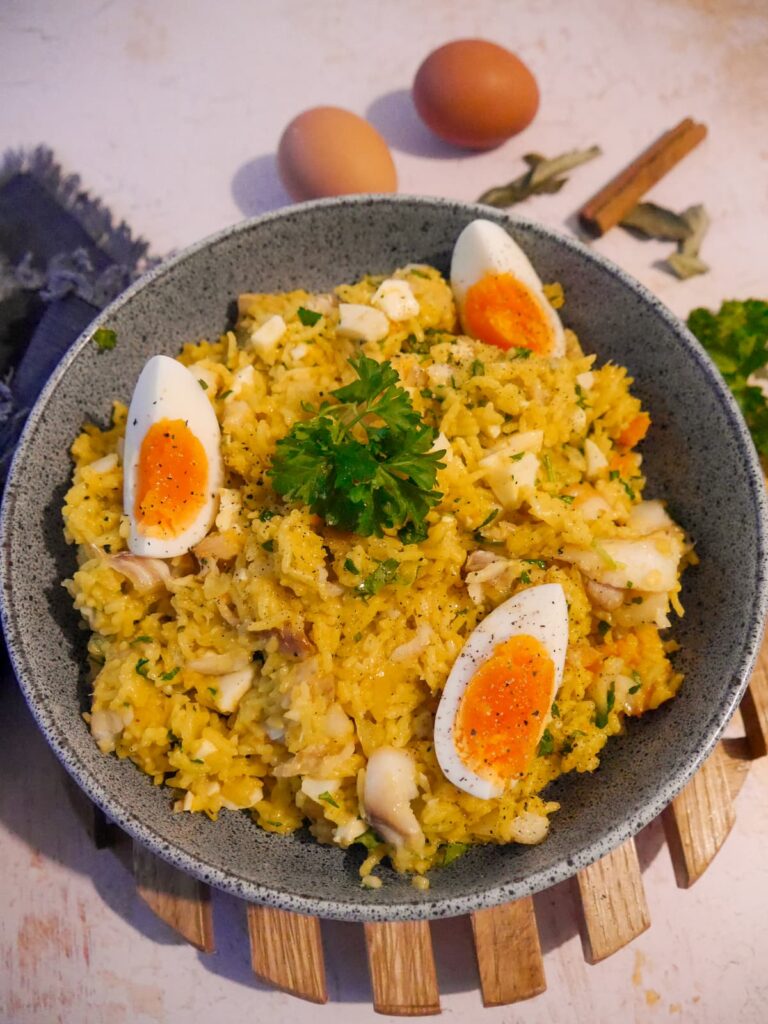 Simple Smoked Haddock Kedgeree - Lost in Food