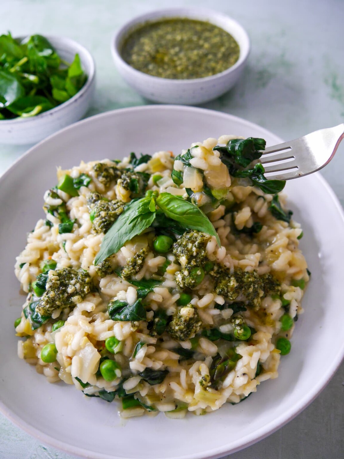 Easy Spring Vegetable Risotto - Lost in Food