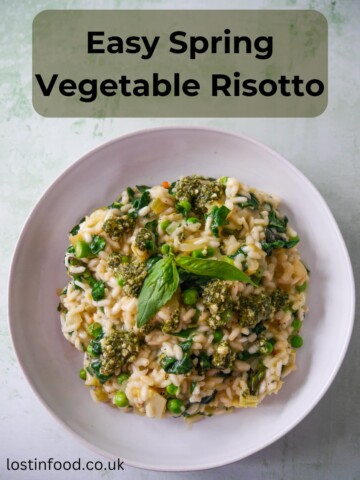Easy Spring Vegetable Risotto - Lost in Food