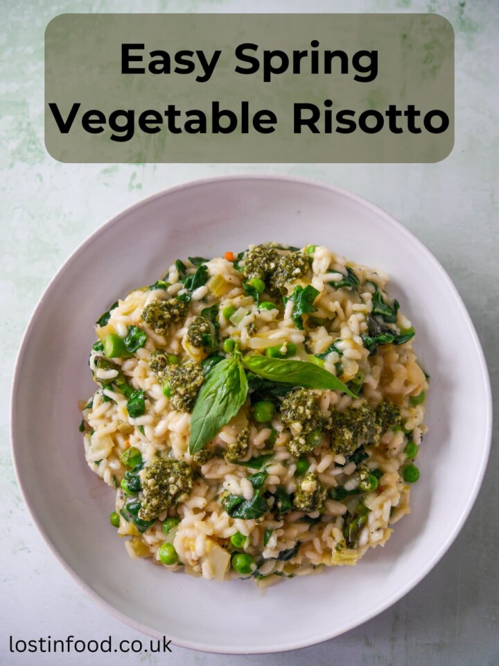 Easy Spring Vegetable Risotto - Lost in Food