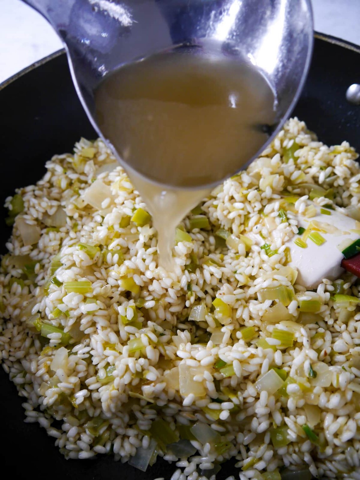 Easy Spring Vegetable Risotto - Lost in Food