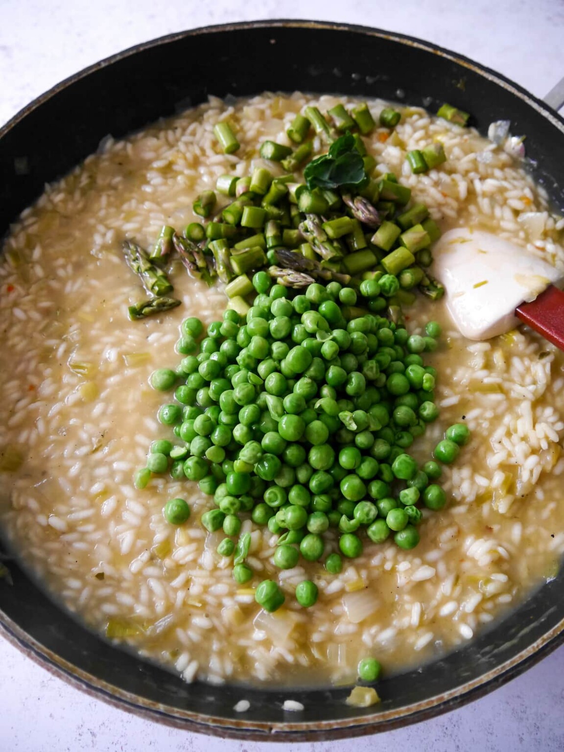 Easy Spring Vegetable Risotto - Lost in Food