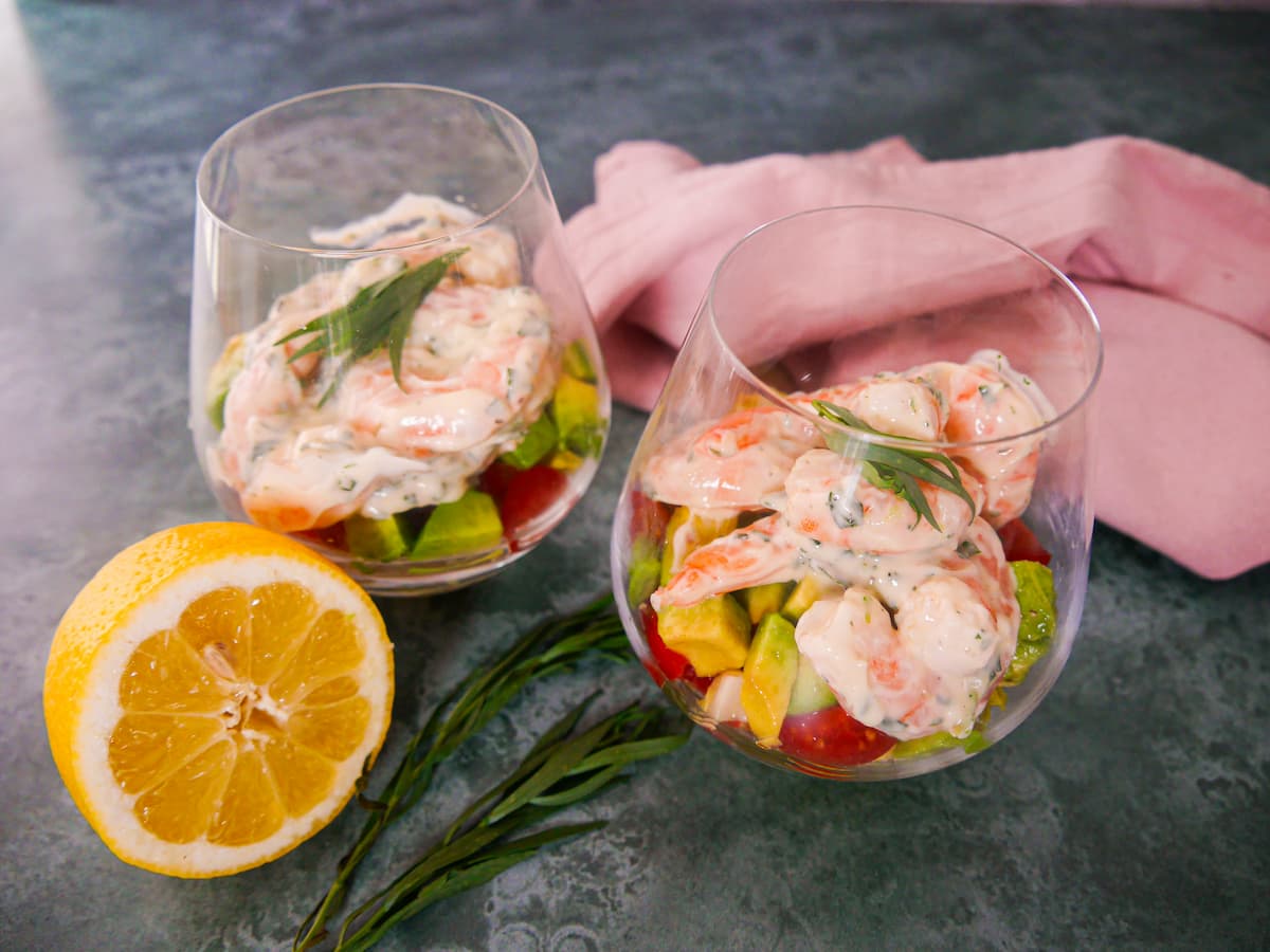 Prawn Cocktail with Tarragon Mayonnaise - Lost in Food