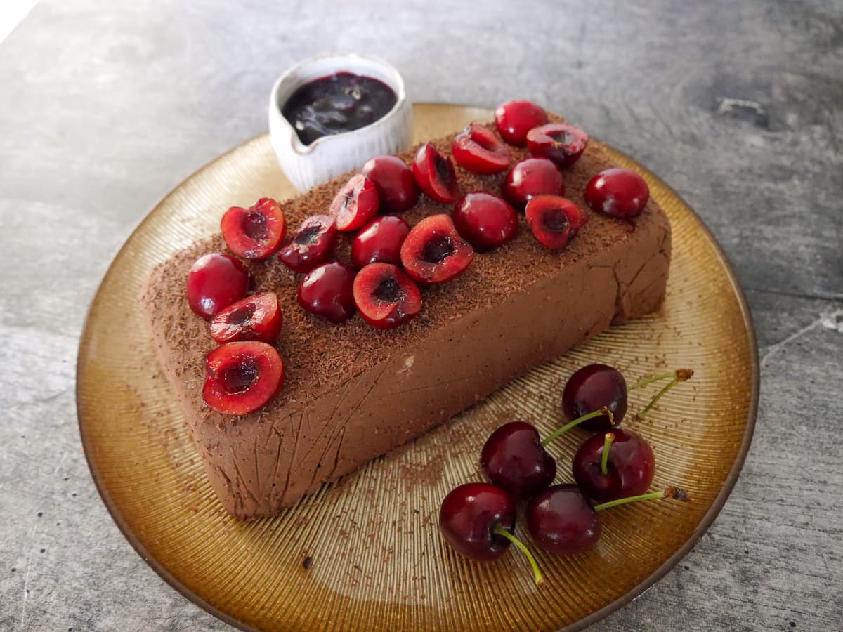 Dark Chocolate Parfait with Cherry Compote - Lost in Food
