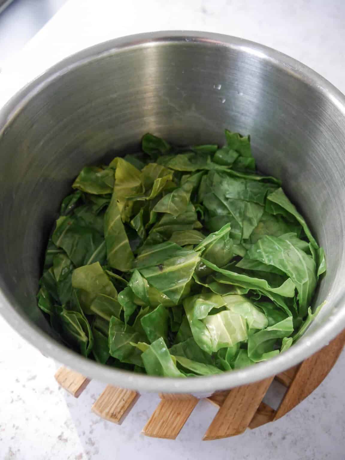 Easy Buttered Spring Greens - Lost in Food