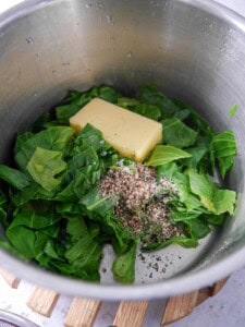 Easy Buttered Spring Greens - Lost in Food