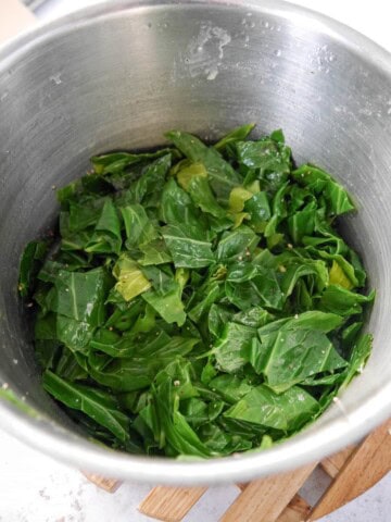 Easy Buttered Spring Greens - Lost in Food